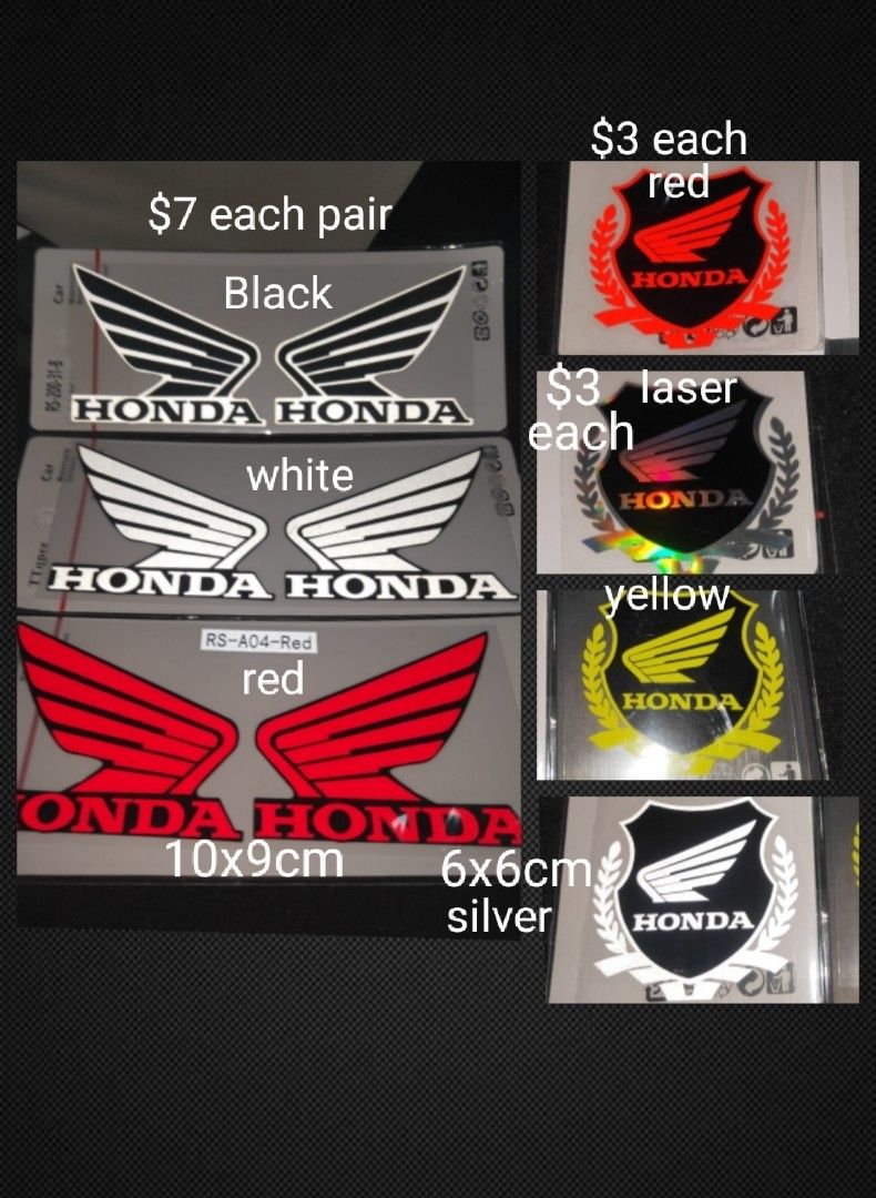 Honda wing stickers bike motorcycle reflective monster fox, Motorcycles ...