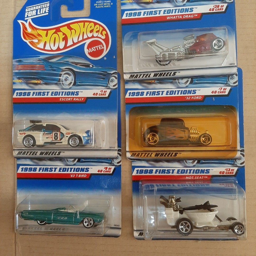 Hot wheels GO KART Mercedes SLK Ford Mustang Jaguar Cat A Pult Double ...