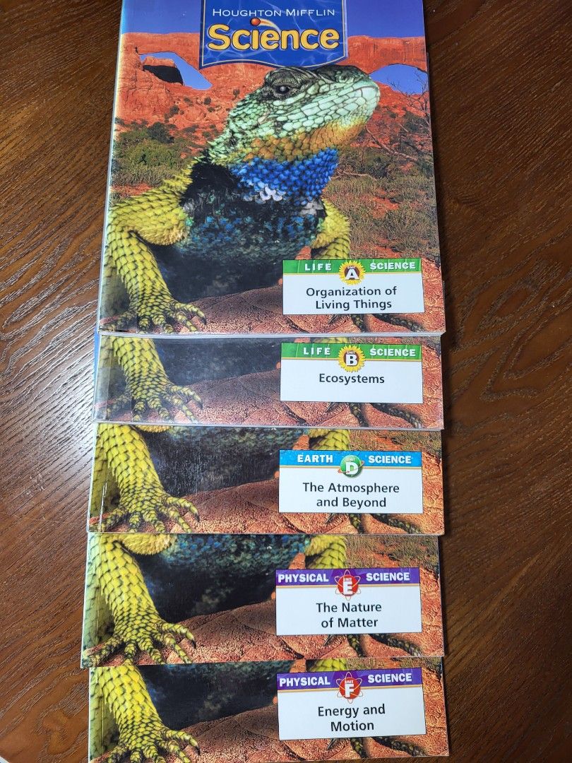 Houghton Mifflin Science (Level 4) #Life Science (Unit A & B) #Earth Science(Unit D) #Physcial ...