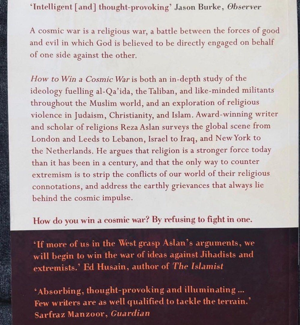 How To Win A Cosmic War: Confronting Radical Religion By Reza Aslan ...