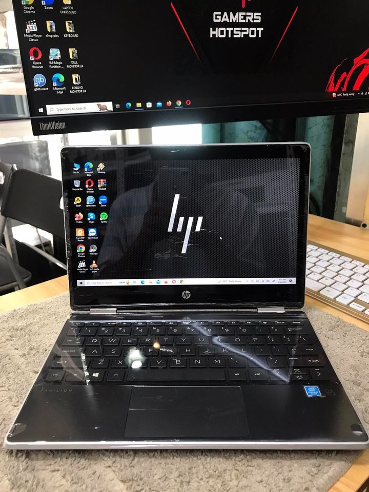 HP PAVILION X360 CONVERTIBLE | 4GB RAM | 120GB NVMe M.2 SSD | INTEL UHD GRAPHICS 605 2GB ...