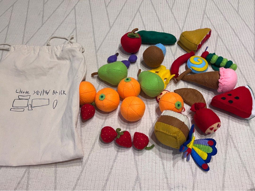 Hungry caterpillar felt food, Babies & Kids, Infant Playtime on Carousell