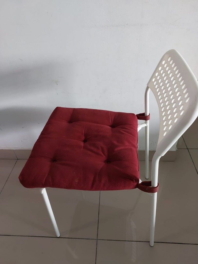 IKEA Adde Chair with Cushion, Furniture & Home Living, Furniture ...