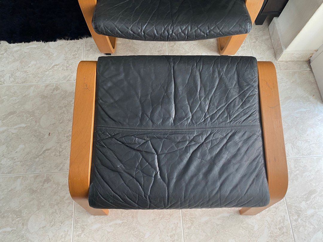 [FREE] IKEA Chair + Leg rest, Furniture & Home Living, Furniture ...