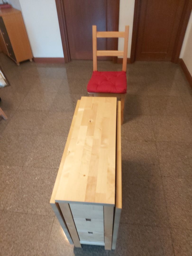 IKEA Norden gateleg table, Furniture & Home Living, Furniture, Tables ...