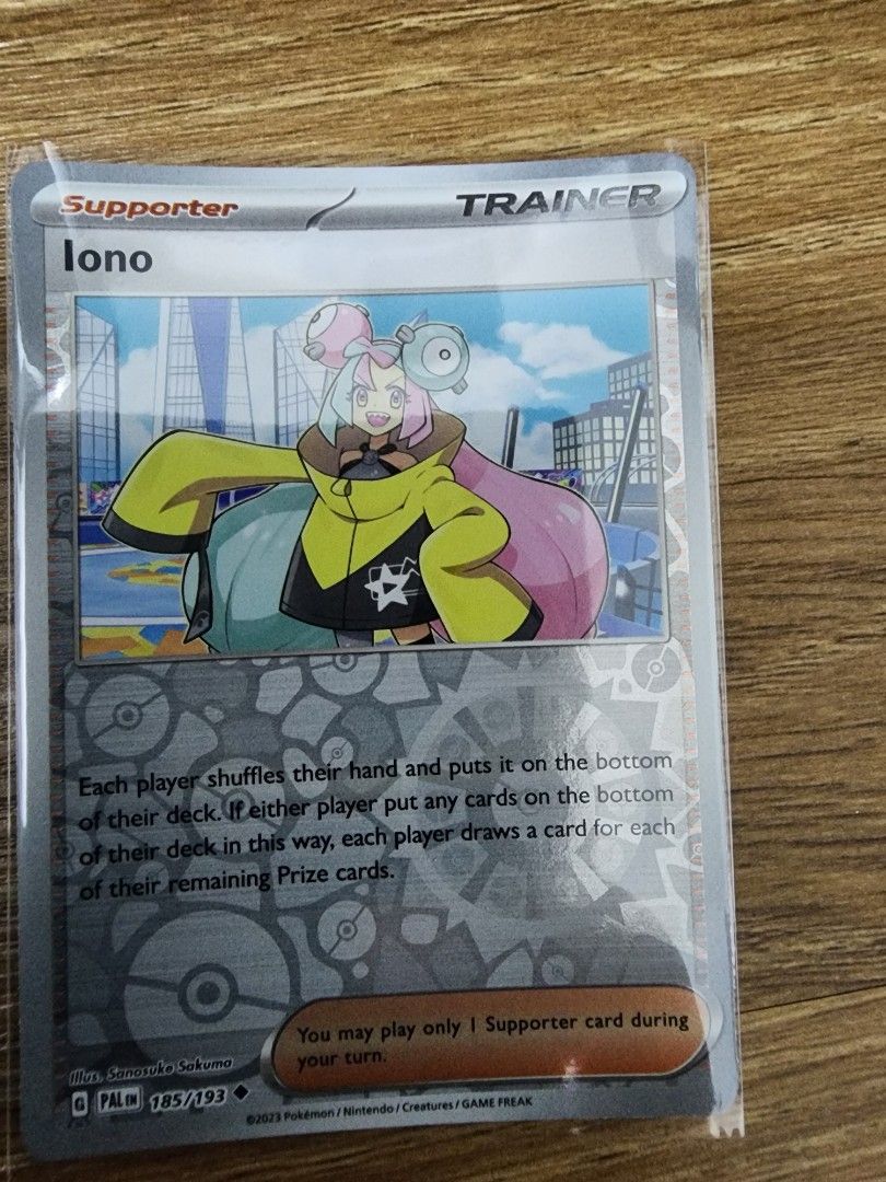 Iono RH 185/193 Paldia Evolved, Hobbies & Toys, Toys & Games on Carousell