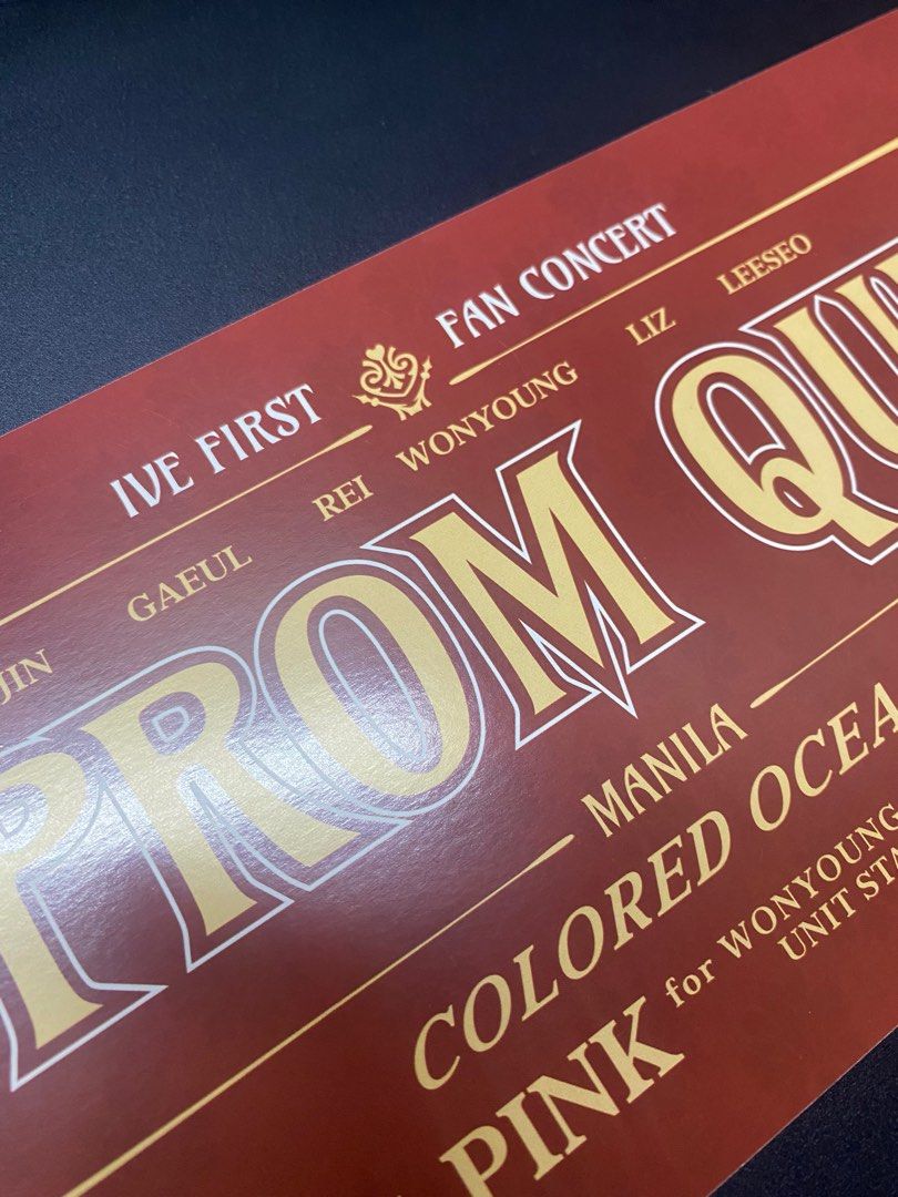 IVE Prom Queens Live In Manila Banner, Hobbies & Toys, Memorabilia ...