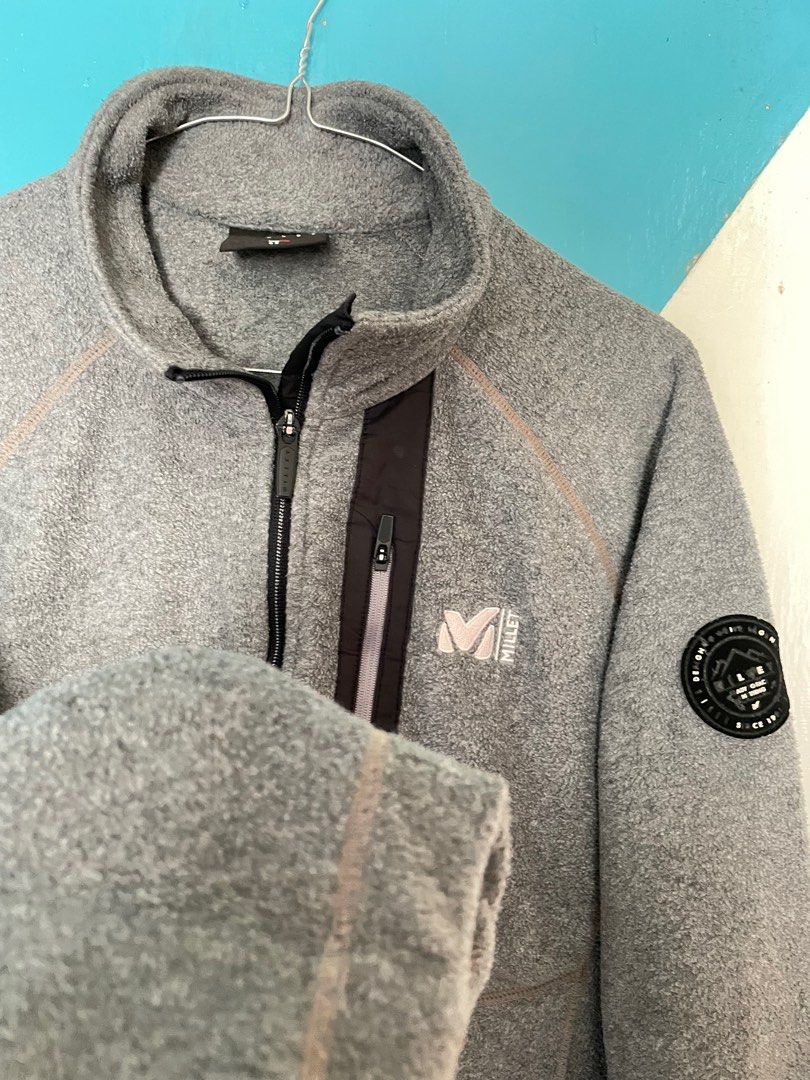 Jaket millet sherpa alus, Fesyen Pria, Pakaian , Lainnya di Carousell