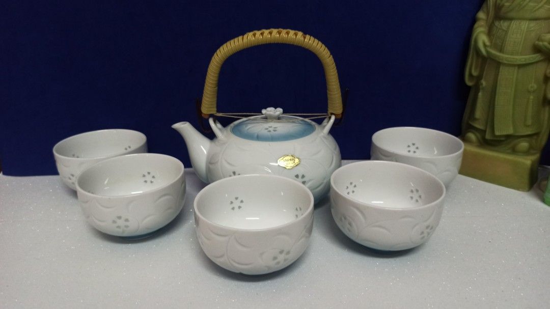 Japanese Vintage Teapot Set Handmade Beautiful See Through, Furniture ...