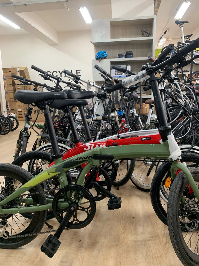 Java Zelo foldable bike shimano folding bicycle 20 in h, Sports ...