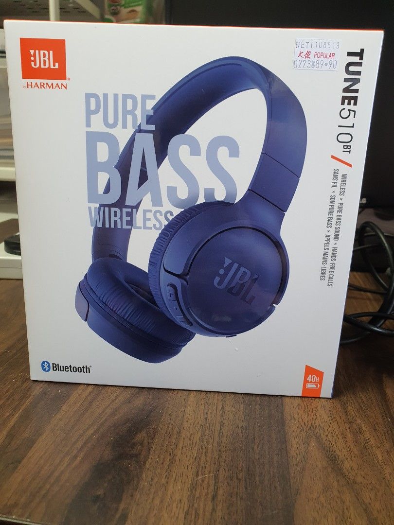 JBL Pure Bass Wireless Headsets, Audio, Headphones & Headsets on Carousell