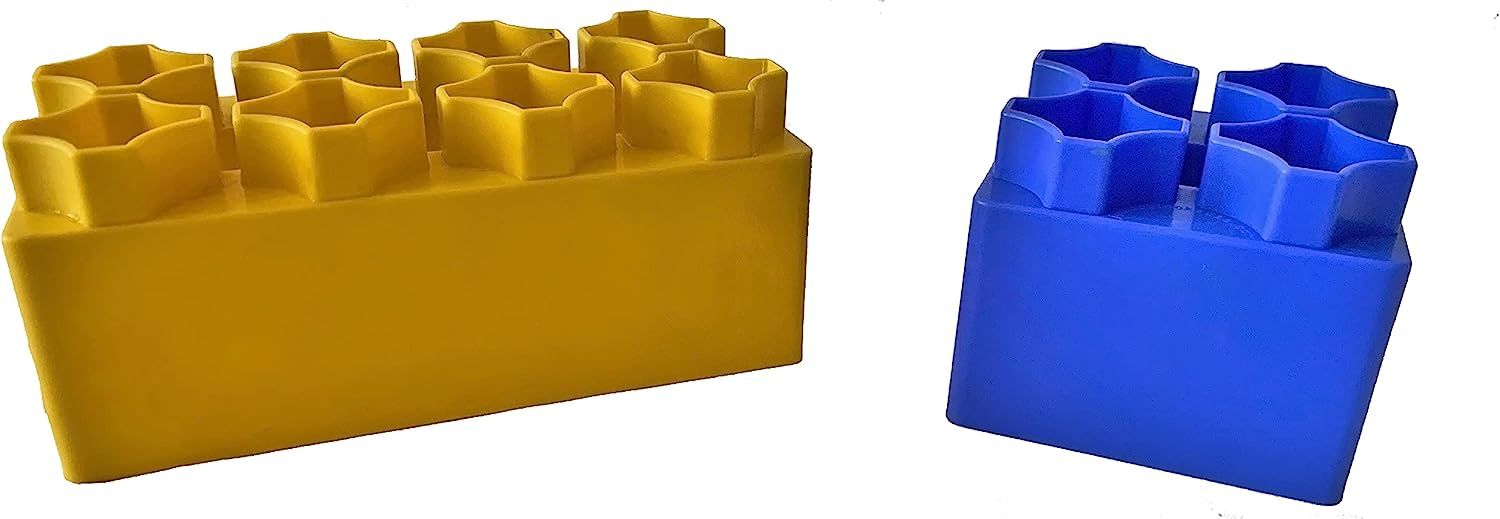 Jumbo Blocks - (112) Piece Big Blocks - 8" x 4" and 4" x 4" Large ...
