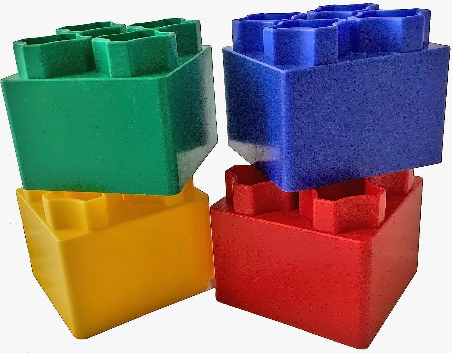 Jumbo Blocks - (112) Piece Big Blocks - 8" x 4" and 4" x 4" Large ...