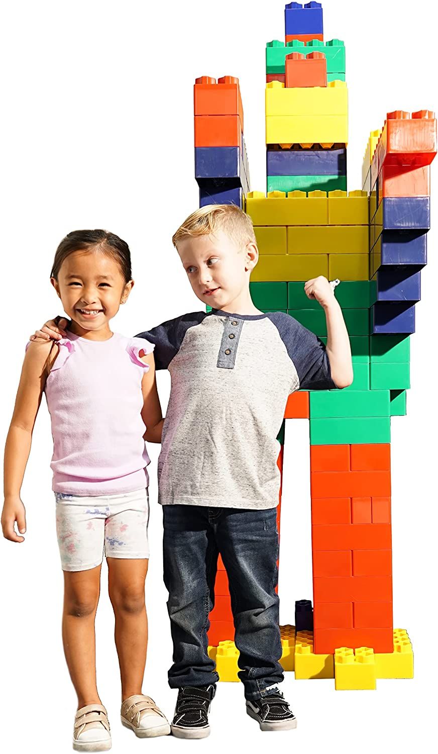 Jumbo Blocks Large Building Blocks, 192 pc, Hobbies & Toys, Toys ...