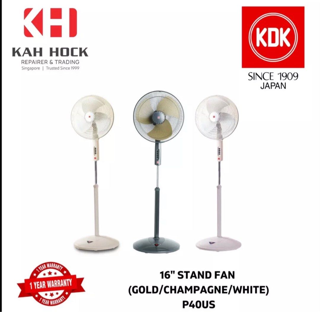 KDK P40US Standing Fan in White, Furniture & Home Living, Lighting ...