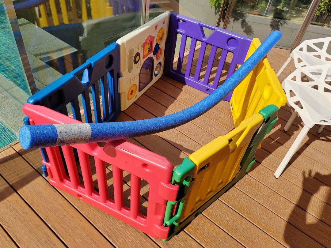 Kid children playpen barrier plastic safety gate, Babies & Kids, Baby ...
