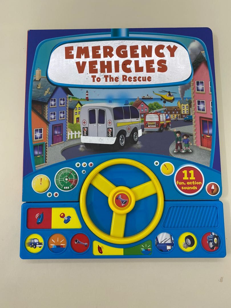 Kids Board Book Emergency Vehicle, Hobbies & Toys, Books & Magazines ...