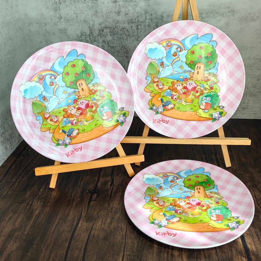 Kirby nintendo plates, Furniture & Home Living, Kitchenware & Tableware ...