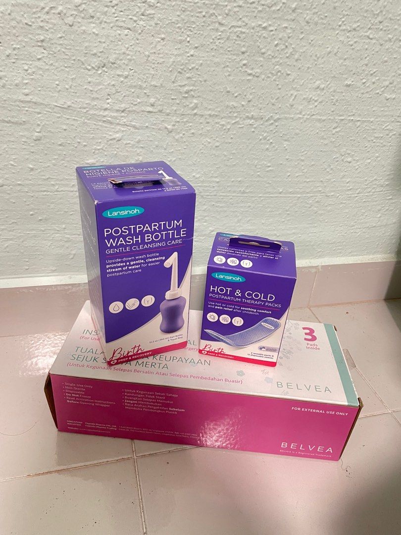 Lansinoh Maternity- postpartum set/Perineal bottle/Perineal Pad, Beauty ...