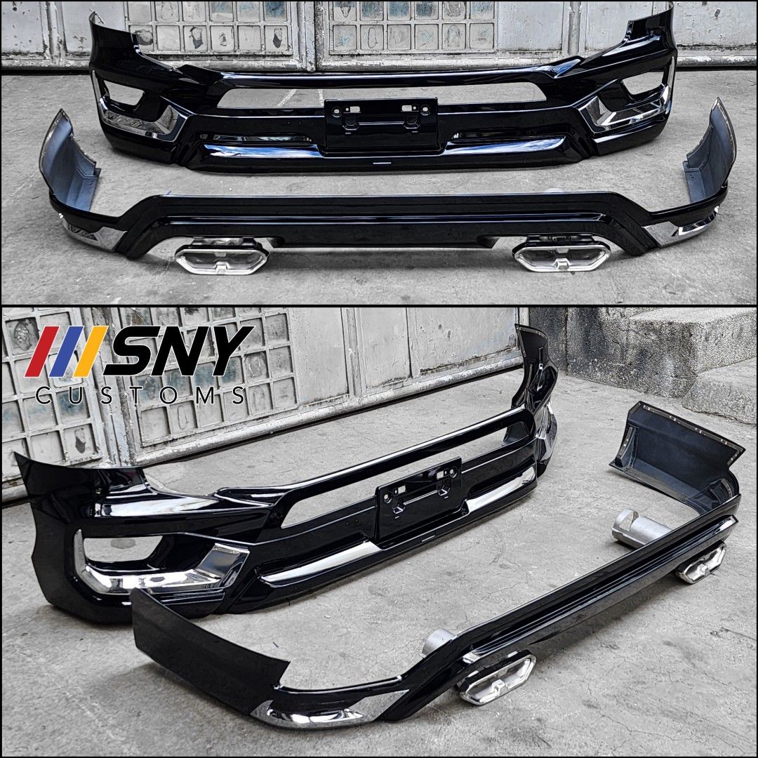 LC300 Modellista Chin Kit with quad muffler tip black painted Aero on ...