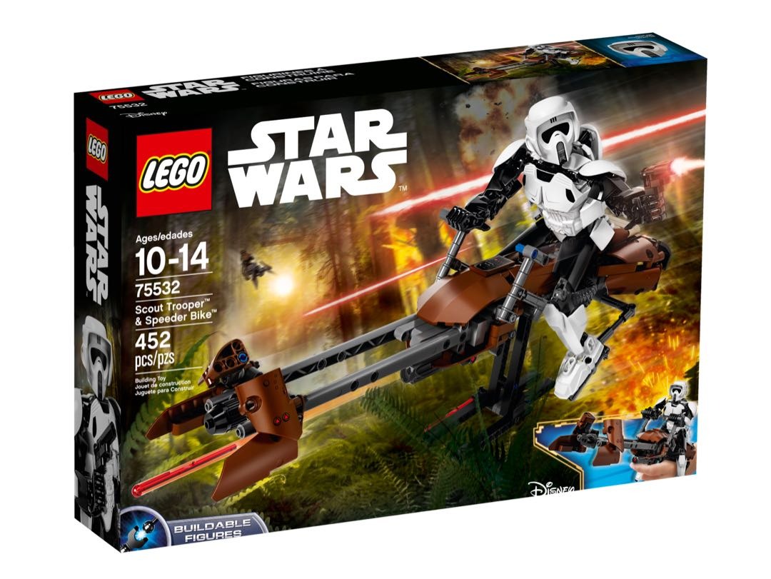 Lego Star Wars 75532 Scout Trooper & Speeder Bike, Hobbies & Toys, Toys ...