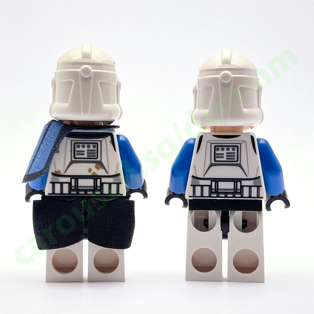 Like New Slightly Yellow - LEGO Star Wars SW0450: Clone Trooper Captain ...