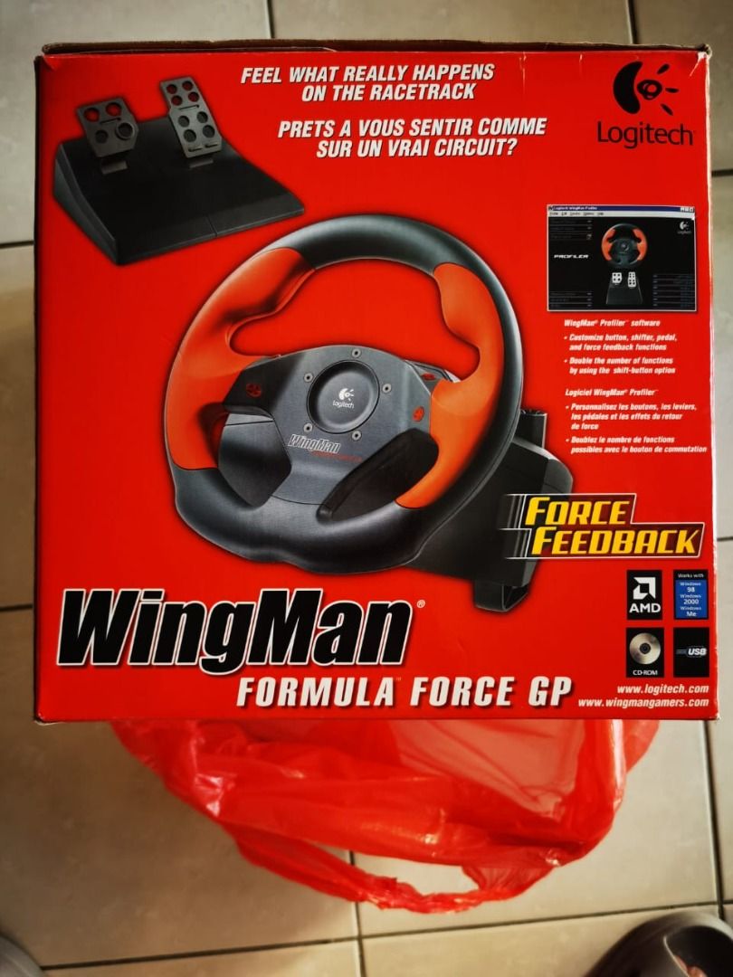 Logitech WingMan formula Force GP, Video Gaming, Video Game Consoles ...