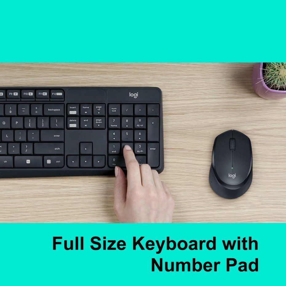 Logitech Wireless Silent Keyboard and Mouse Combo MK315, Computers ...