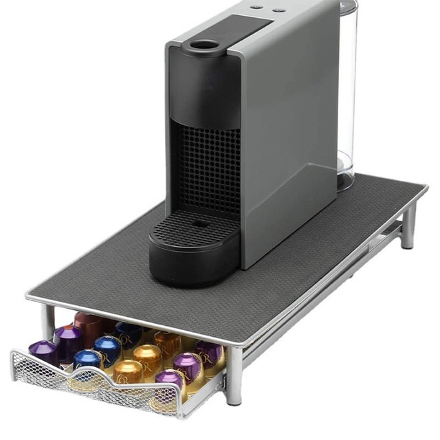 Nespresso Organizer - 40 PCS Capsule Storage Drawer + Machine Rack ...