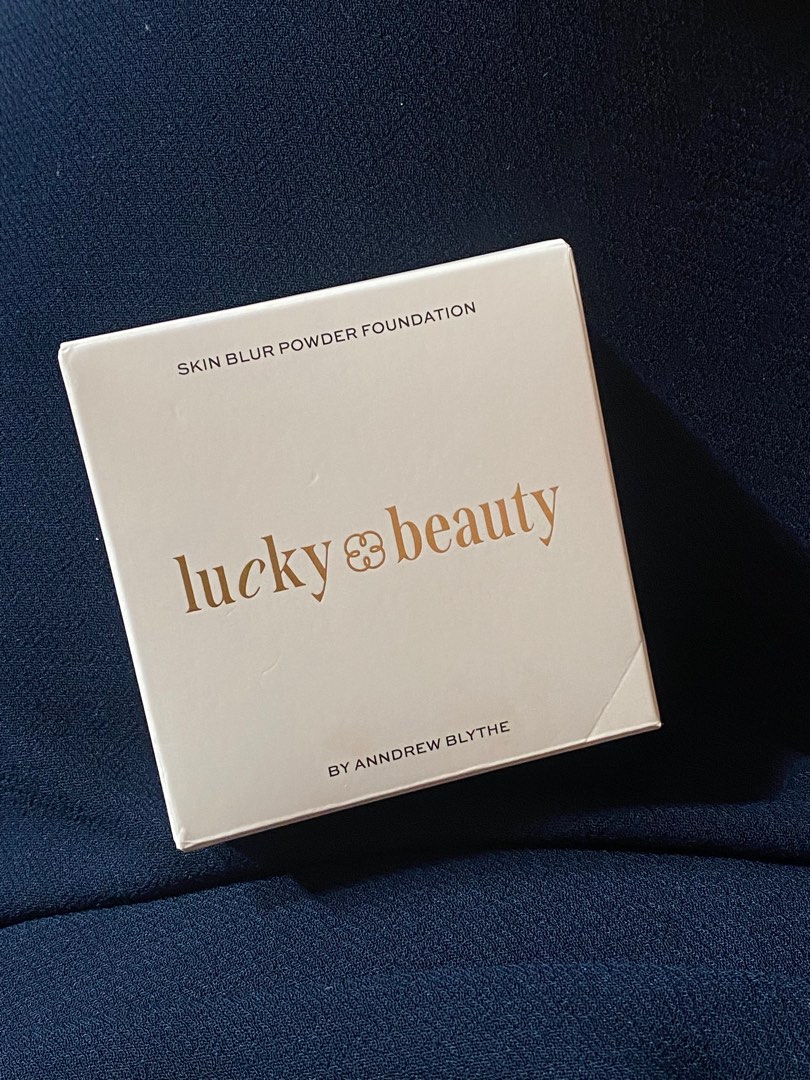 Lucky Beauty Skin Blur Powder Foundation in ALMOND on Carousell