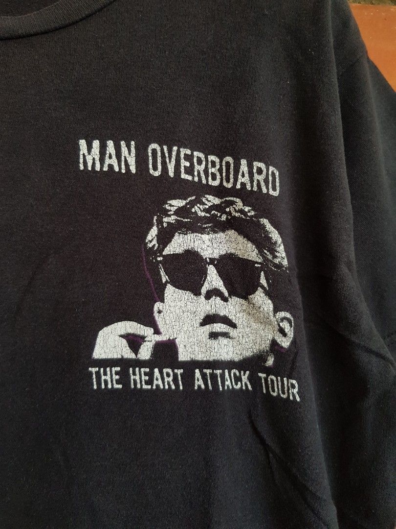 Man Overboard Album Tour Shirt, Men's Fashion, Tops & Sets, Tshirts ...