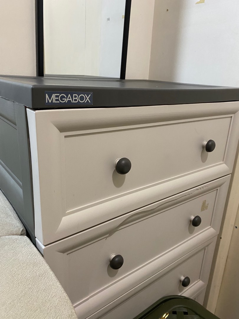 Megabox 5-Layer Drawer (Beige), Furniture & Home Living, Furniture ...