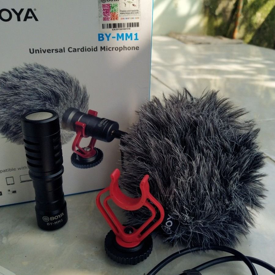 Microphone Cardioid Boya BY MM1 Second/Bekas, Fotografi di Carousell