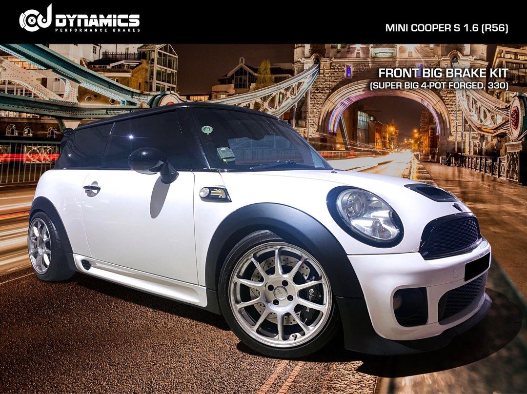 Mini Cooper S 1.6 (R56) on CJ Dynamics front 4pot, 330mm rotors, Car ...