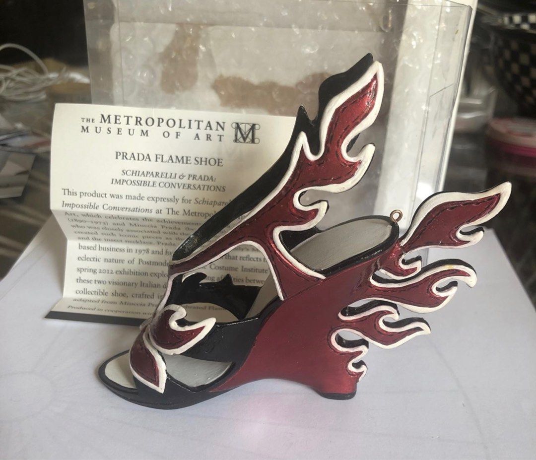 Miniature Prada Flame Shoe from the Metropolitan Museum of Art, Hobbies ...
