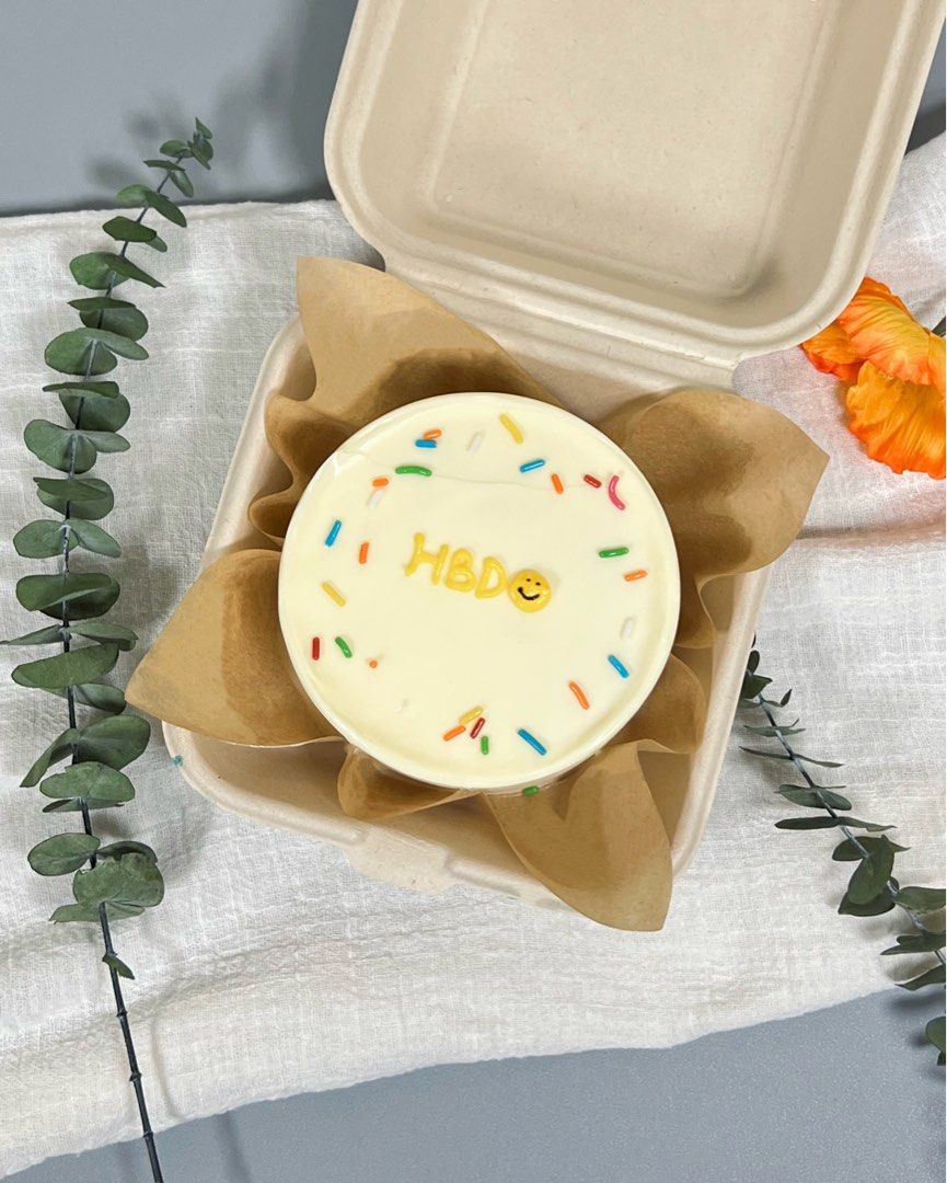 Korean Bento Cake - HBD (:, Food & Drinks, Homemade Bakes on Carousell