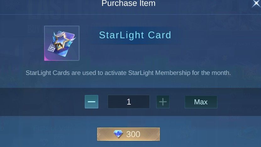 Mobile legend Starlight Card (sale), Video Gaming, Gaming Accessories ...