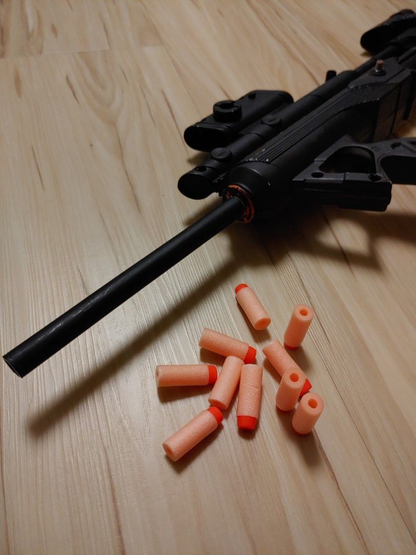 Modded Nerf Big Bad Bow, Hobbies & Toys, Toys & Games on Carousell