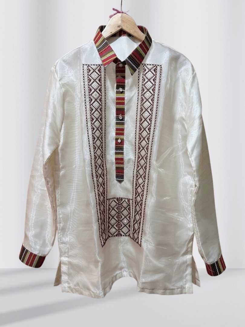 Modern Ethnic Barong, Men's Fashion, Tops & Sets, Tshirts & Polo Shirts ...