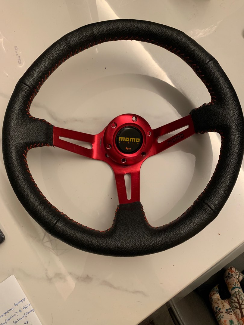 Momo Steering Wheel, Car Accessories, Accessories on Carousell