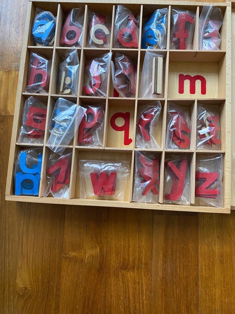 Montessori moveable alphabets, Hobbies & Toys, Toys & Games on Carousell