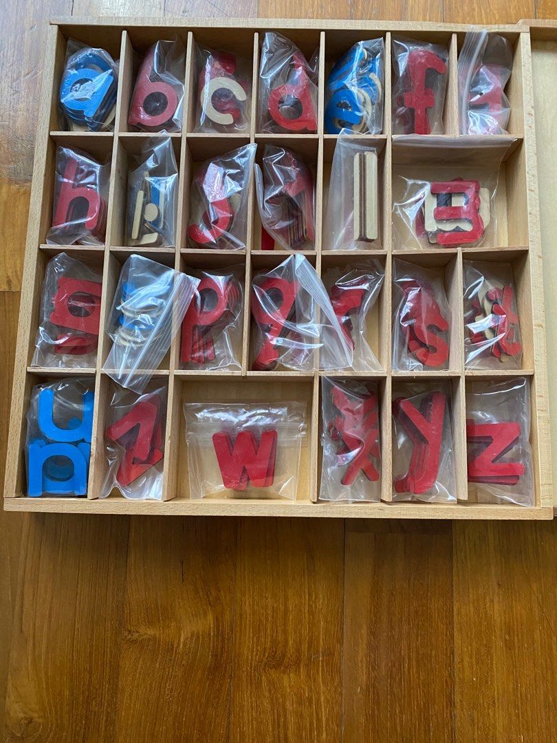 Montessori moveable alphabets, Hobbies & Toys, Toys & Games on Carousell
