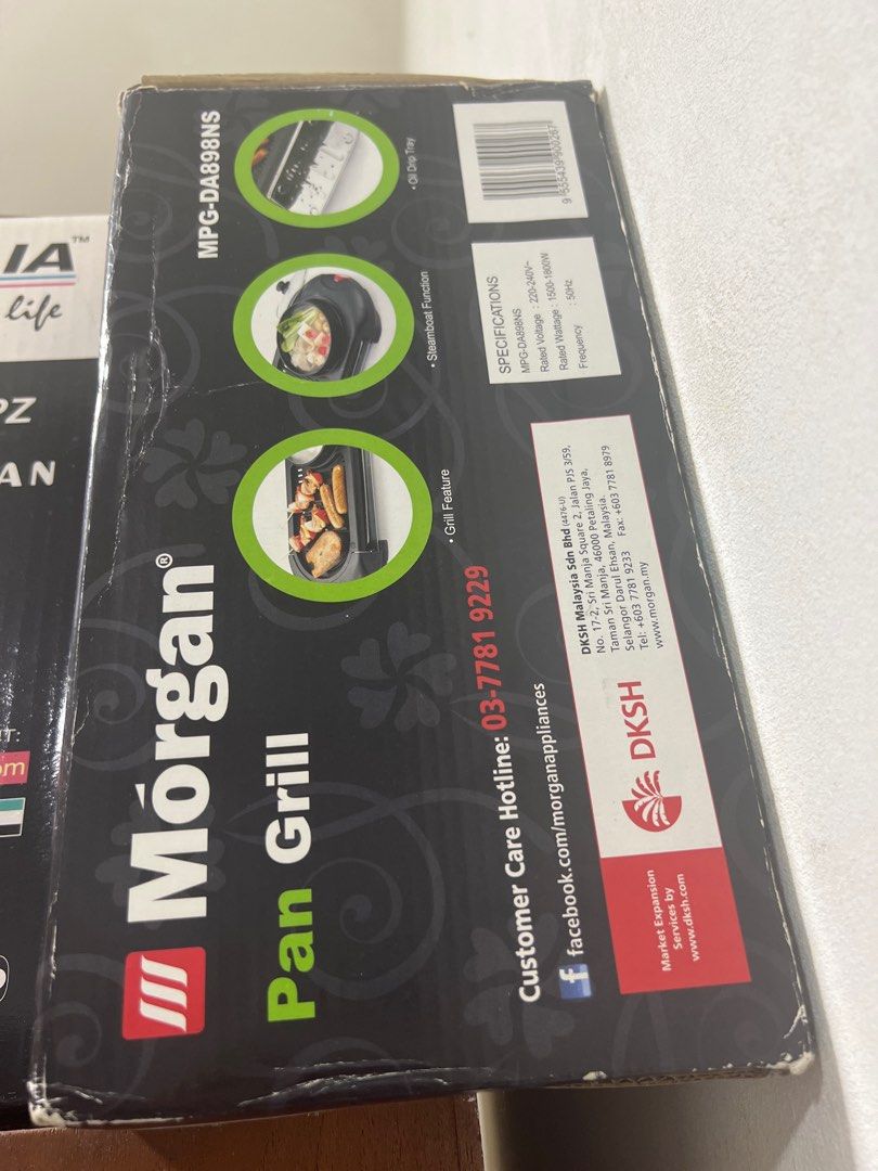 Morgan Pan Grill 240v for BBQ and steamboat, Furniture & Home Living ...