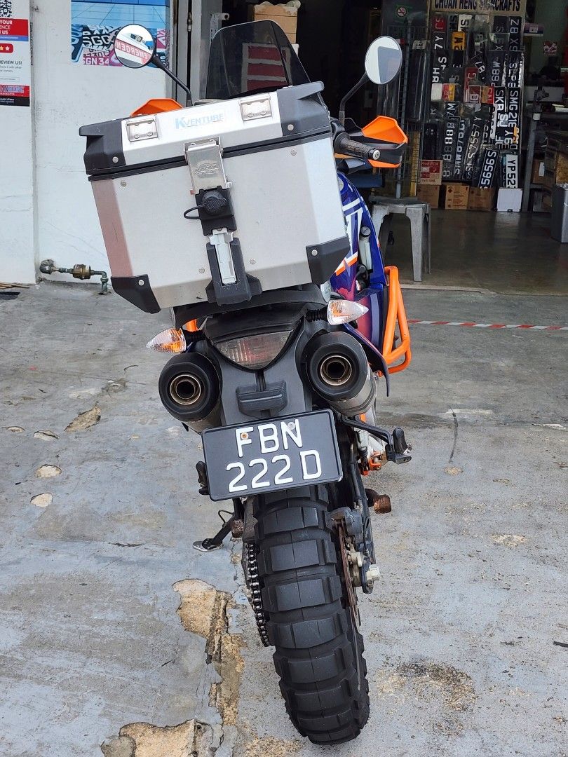 Motorcycle Number Plate VRN Vehicle Registration Number FBN222D FBN 222 ...