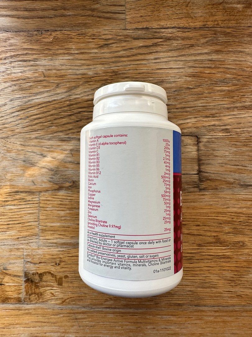 Multivitamin Softgels - Eurobio Brand, Health & Nutrition, Health ...
