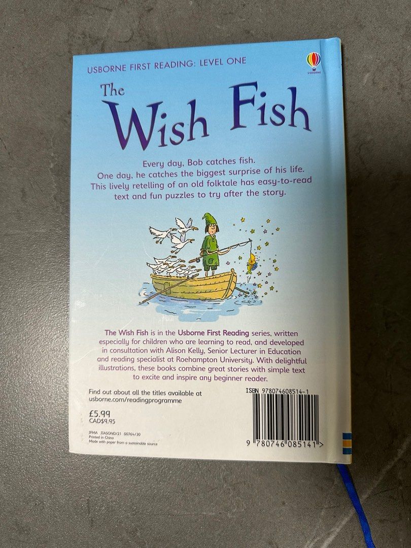My five senses, The wish fish, 興趣及遊戲, 書本 & 文具, 小說 & 故事書 - Carousell