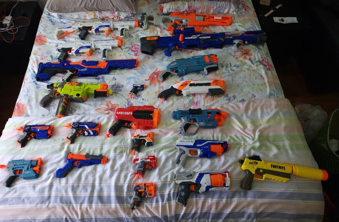 Nerf Gun Collection, Hobbies & Toys, Toys & Games on Carousell