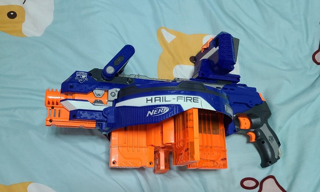 Nerf Hail-Fire, Hobbies & Toys, Toys & Games on Carousell