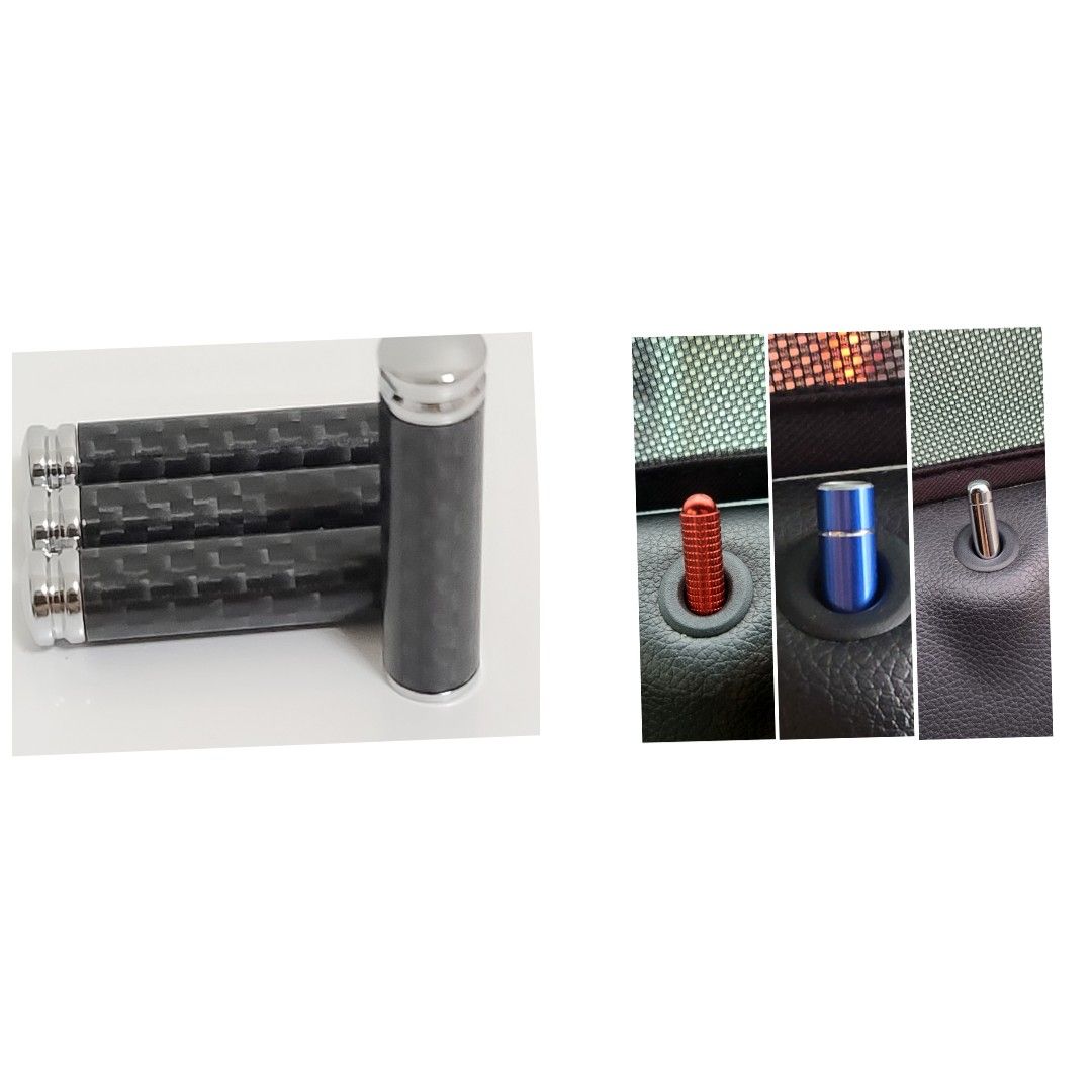 New metal 4pcs Mercedes door lock pin chrome, blue, carbon and 2 types ...