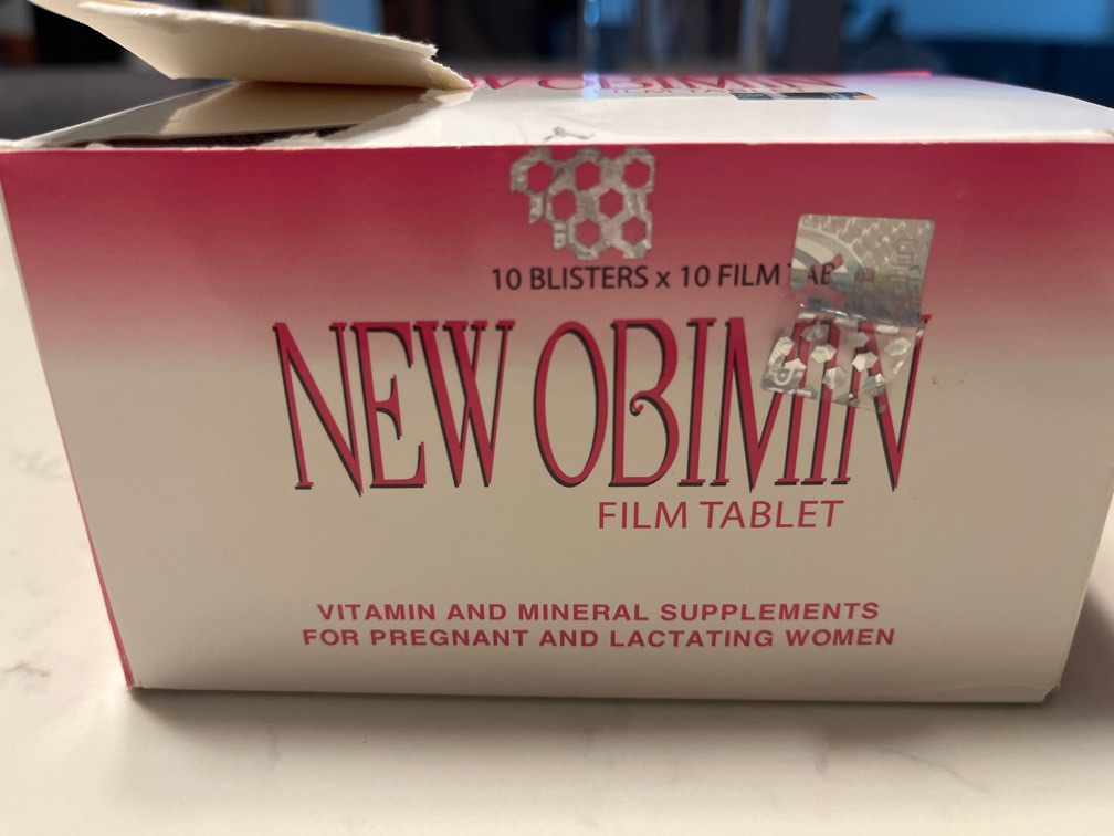 New Obimin Film Tablet 100s, Health & Nutrition, Health Supplements ...